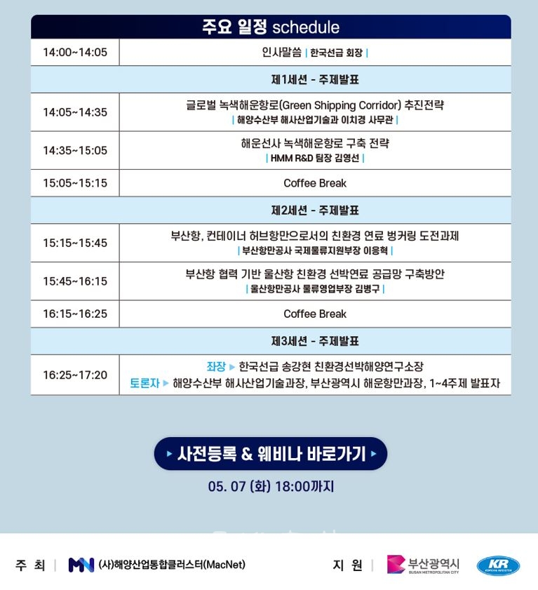 MacNet, 녹색해운항로 구축 전략 세미나 개최